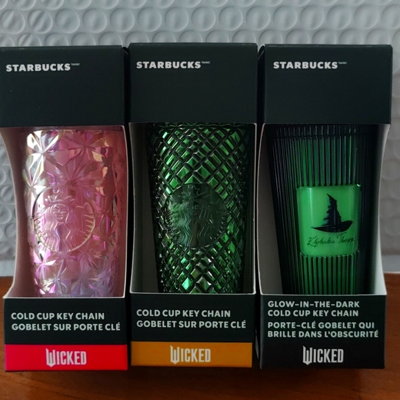 Starbucks | Accessories | 3 Starbucks 224 Wicked Movie Emerald City ...